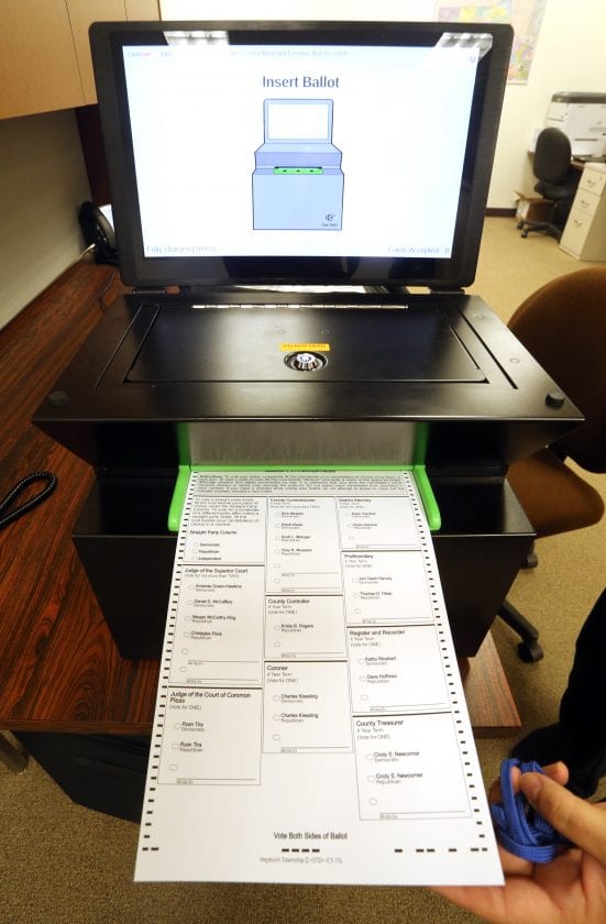 Voters will cast ballots using new machines | News, Sports, Jobs ...
